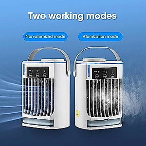 Portable Cooler | 500ml Ac Unit | Portable Ac for Personal USB Port, 3 Spray Modes - Usb Personal Air Conditioner for Room Office Desk