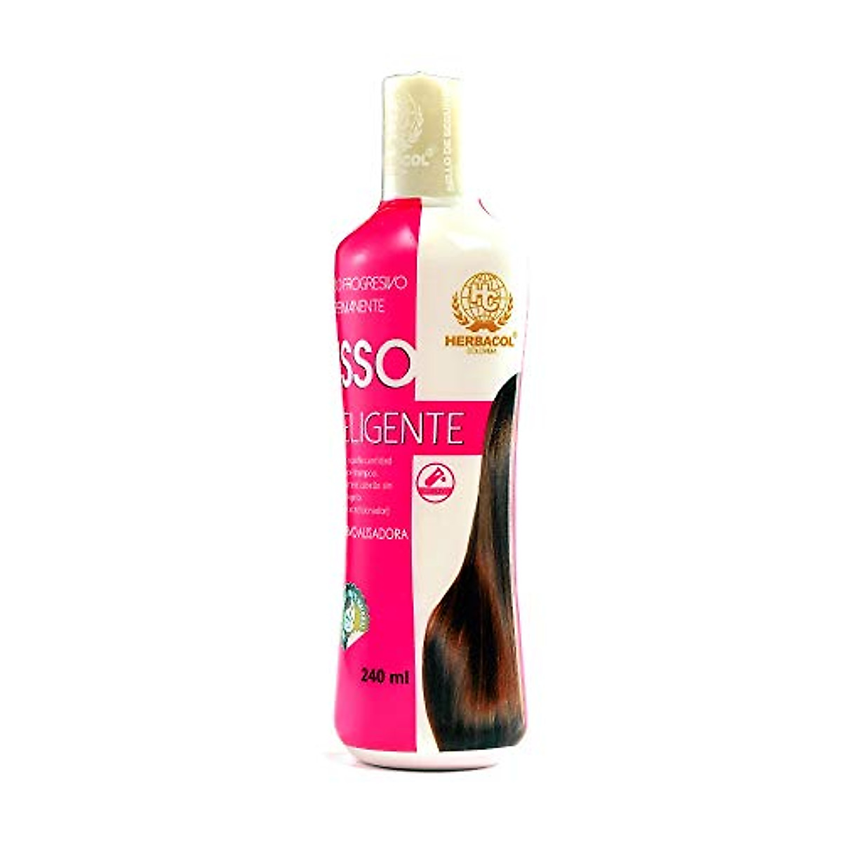 Herbacol Lisso Inteligente | Leave-in Cream | Natural Keratin Treatment | Anti-Frizz | 8.1 Fl Oz.