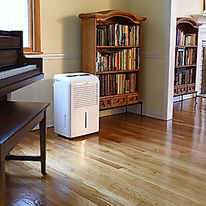 Ivation 4,500 Sq Ft Energy Star Dehumidifier, Large Capacity Compressor Dehumidifier Includes Programmable Humidistat, Hose Connector, Auto Shutoff Restart, Washable Filter, Timer and Casters