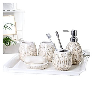 Bathroom Accessory Set Bathroom Accessories Set Bathroom Accessories Set Ceramic Bath Ensemble Collection Features Liquid Soap Dispenser Toothbrush Holder Bath Accessory Set Bath Accessories Set Home