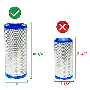 Set Air Filter For Kohler 25 083 01,25 083 04 Kawasaki 1101 37019,11013 7020,Briggs Stratton 841497,821136