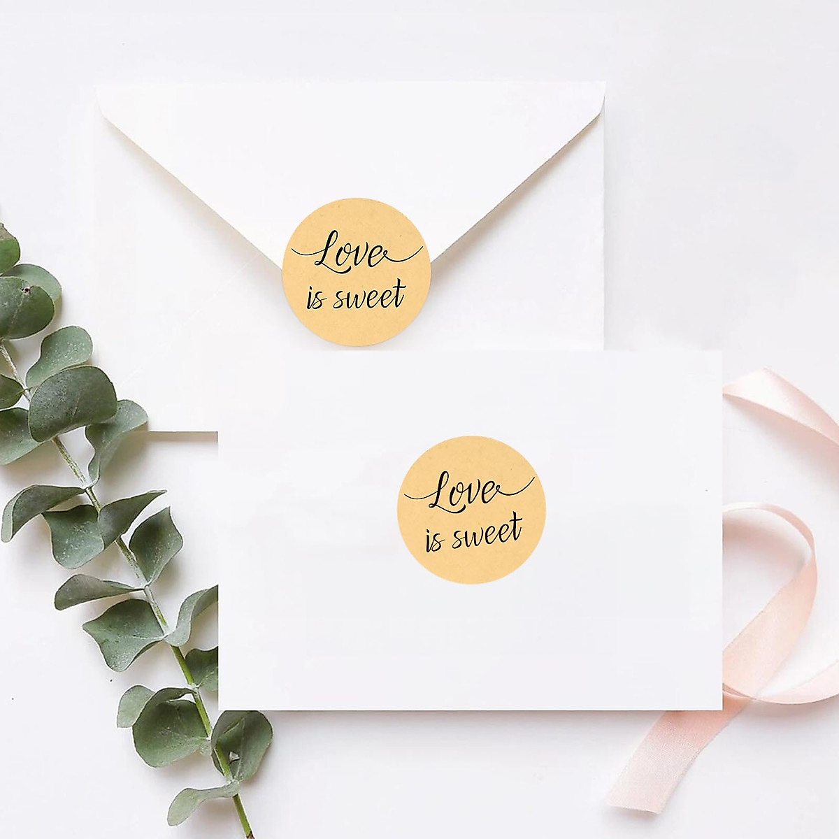 96PCS Love is Sweet Stickers Labels Wedding Favor Labels, Wedding Treat Stickers,Anniversary Stickers