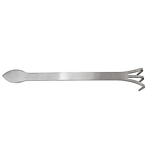 SQXBK Bonsai Rake Stainless Steel Root Rake with Spatula Mini Gardening Rack Cultivator 3-Prong Loosen Soil Bonsai Tree Tools