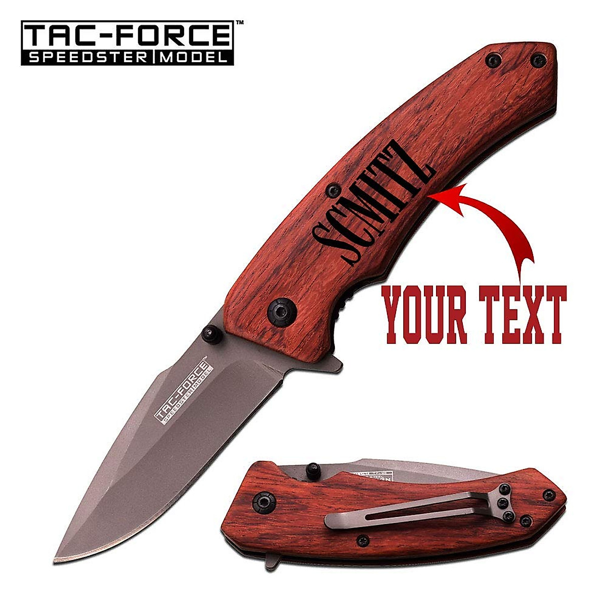 Birsppy Just Customized Personalized M Tech Knife For Groomsman, wedding,Father's Day Gift, Engraved With Your Personalizations, Design Your Own (TF-922)