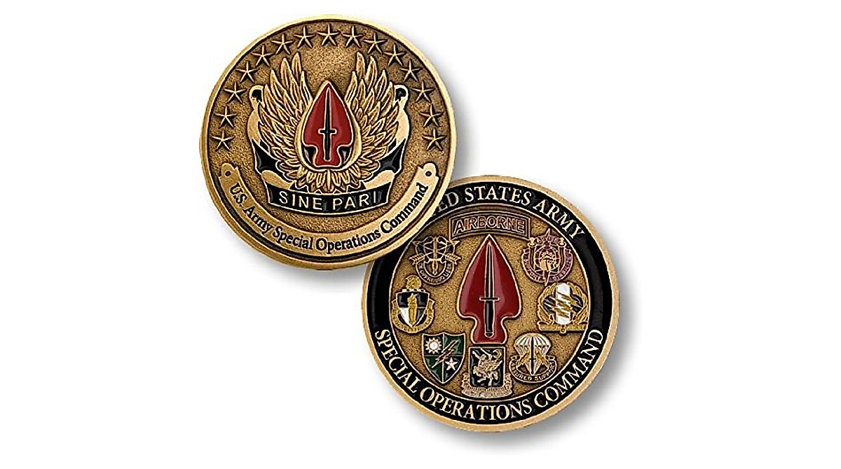 U.S. Army Special Operations Coin | Sine Pari Challenge