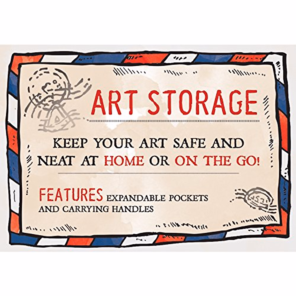 Faber-Castell My World of Art Portfolio for Kids - 8 Expandable Folder Pockets for Kid's Artwork and Keepsakes