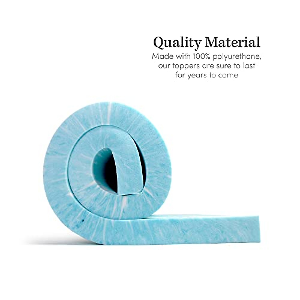 Beautyrest 3 Inch Memory Foam Mattress Topper - Temperature Regulating Mattress Pad - 2 lb Density for High Support and High Response - CertiPUR-US Certified - King Size