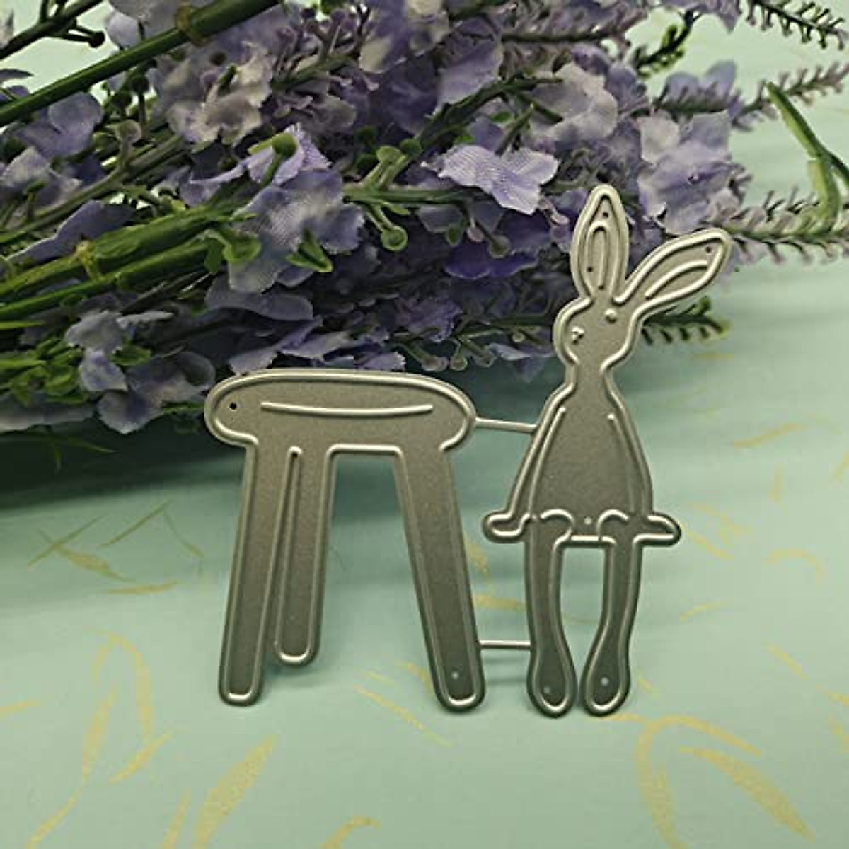 J56JIW2jjsim Cute Easter Bunny Metal Cutting Die for DIY Paper Art Crafts Photo Album Decor Metal die cuts for Card Making Crafting Invitation Scrapbooking