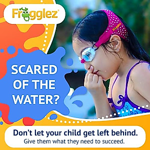 Frogglez Pain-Free Swim Goggles for Kids Under 10 (Ages 3-10), No Hair Pulling, Recommended by Olympic Swimmers