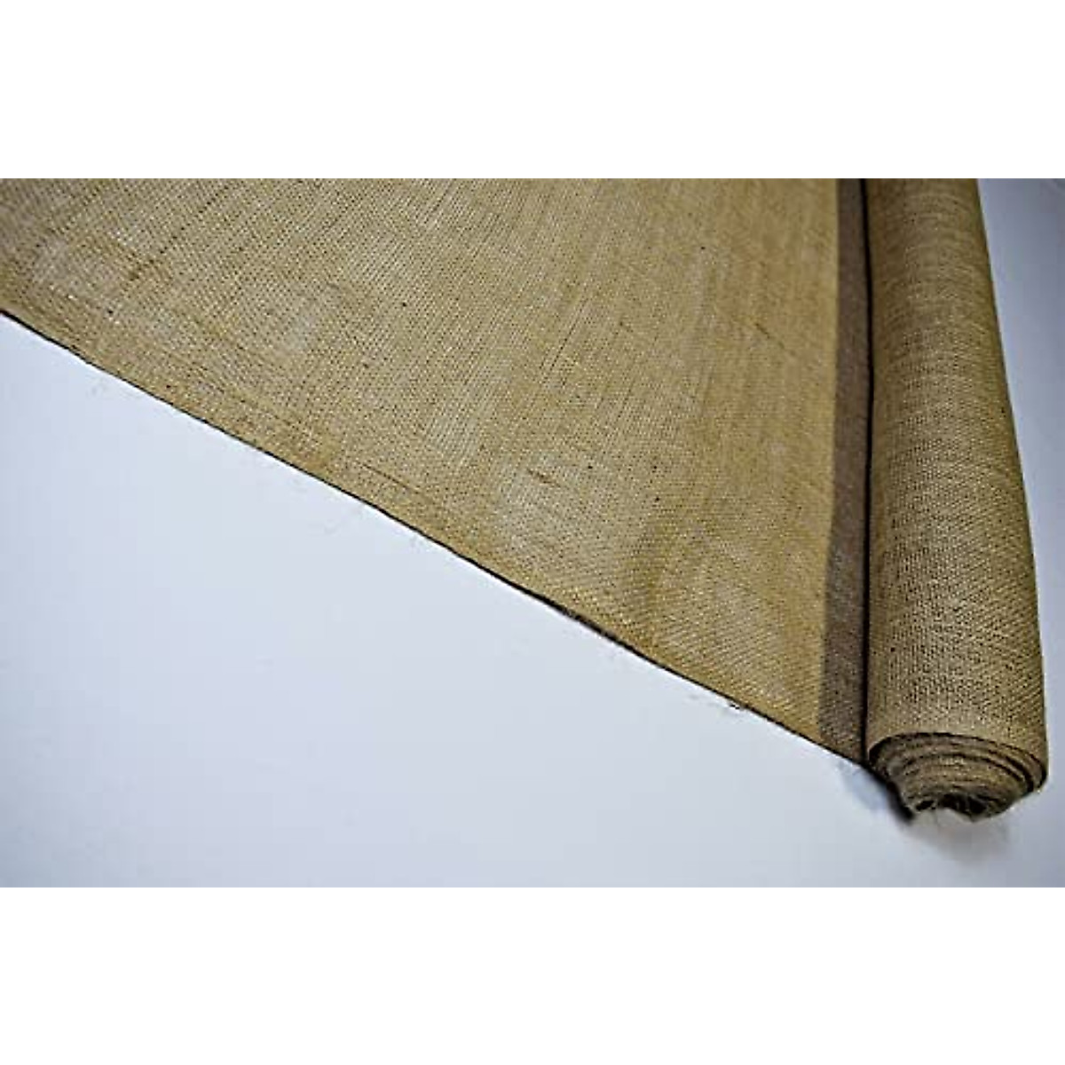USA Fabric Store Burlap Natural Jute Fabric 10 Oz 72" Wide by The Yard Premium Vintage Upholstery