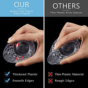 Ctosree 24 Pcs Plastic Wine Glasses 16 oz Plastic Cocktail Glasses Hawaiian Tiki Pineapple Cups Clear Stemless Reusable Whiskey Champagne Cups Shatterproof Unbreakable Mugs for Summer Party Wedding