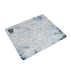 Rebel Studio Frostpunk The Board Game Playmat 11.6" by 10" Slip-Resistant Neoprene Playmat with Stitched Corners, Premium Game Mat with Stitched Edges, Snowy Landscape Design, Made by Rebel Studio