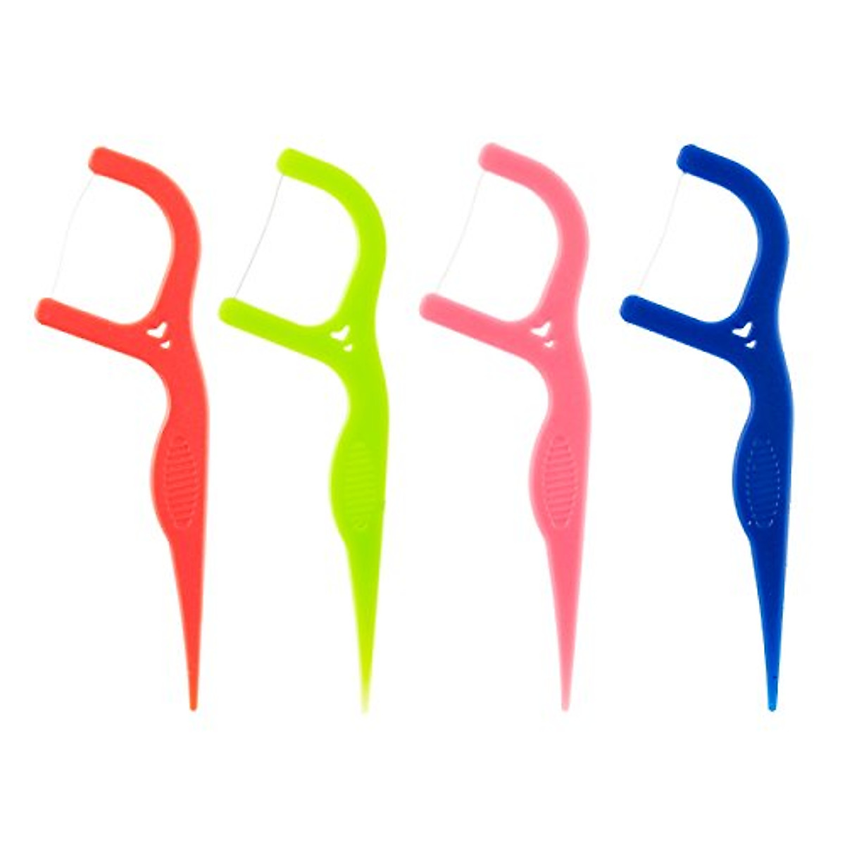 450 Disposable Floss Picks: The World's Most Convenient Floss Picks, Individually Wrapped in 4 Colors