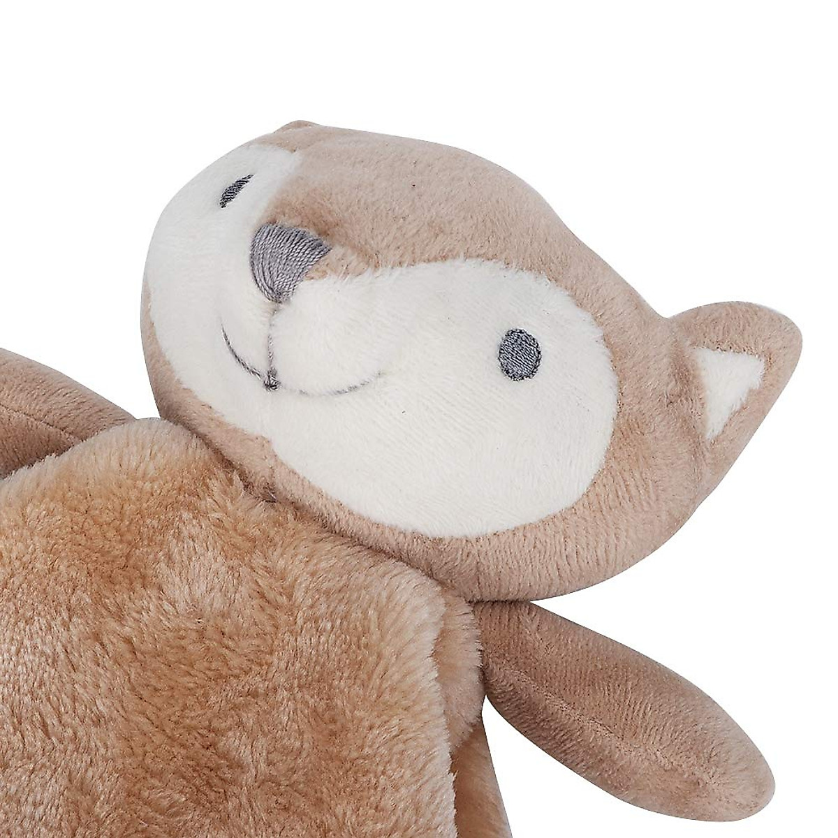 FastUU Baby Crib Soother, Baby Security Blanket Cute Shape Crystal Velvet Cartoon Pattern for Baby(Fox)