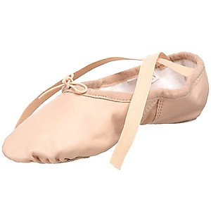 Sansha Silhouette Leather Ballet Slipper,Pink,11 M US Women's/7 M US Men's