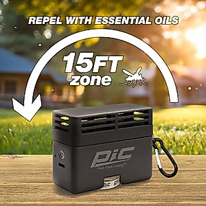 PIC Portable Mosquito Botanical Repellent​ with 60 Hour Cartridge