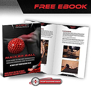 Massage Ball - Spiky for Deep Tissue Back Massage, Foot Massager, Plantar Fasciitis & All Over Body Deep Tissue Muscle Therapy - Your Compact Muscle Roller