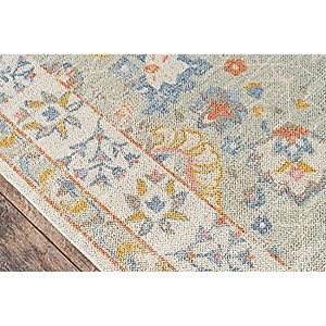 Momeni Anatolia Area Rug, 3 ft 3 in x 5 ft, Light Blue