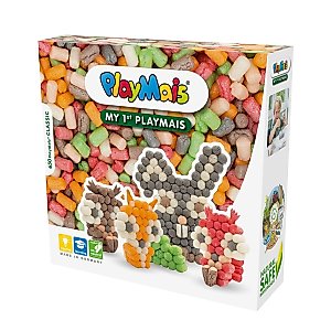 PlayMais BASIC My 1st Forest Animals starter craft kit for kids from 3 years I natural toy with 650 pieces I stimulates creativity & motor skills I gift for girls & boys I Made in Germany