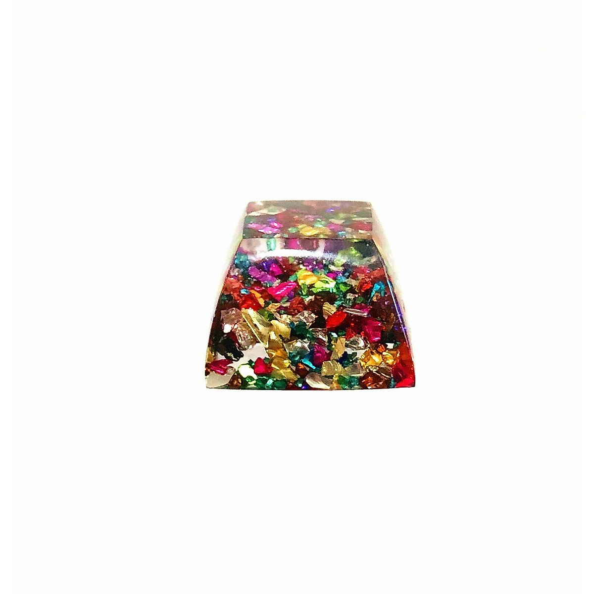 Handmade DSA Shinning Gem Resin Sequined Keycap OEM Profile for Cherry MX RGB Switch Gaming Mechanical Keyboards