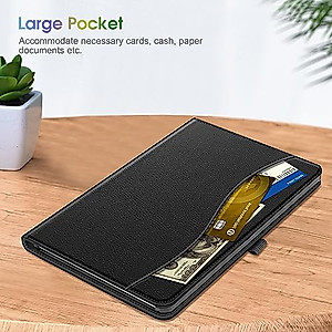 Fintie Case for Amazon Fire Max 11 Tablet (13th Generation, 2023 Release) - [Corner Protection] Multi-Angle Viewing Stand Cover with Pocket & Pencil Holder, Auto Sleep Wake, Black