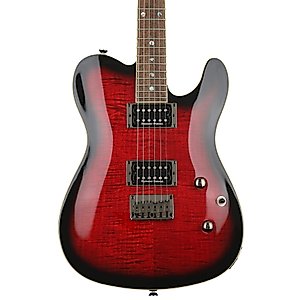 Fender Special Edition Custom Telecaster FMT Electric Guitar, with 2-Year Warranty, Black Cherry Burst, Laurel Fingerboard