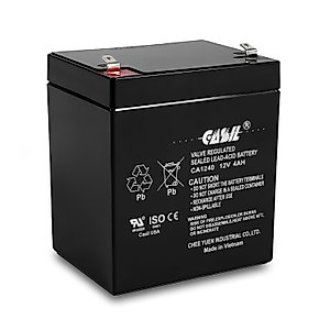 Casil CA-1240 12V 4AH Alarm System Battery Back Up Vista 20P ADT