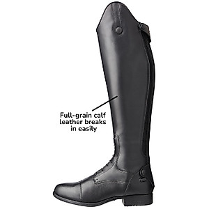 Dover Saddlery Ladies' Madison Field Boots, Size 7.5, Full Medium, Black