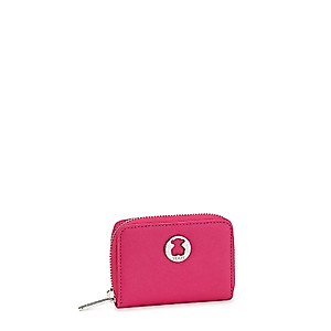 Tous Monedero Dubai Saffiano, Women’s Purse, Varios colores (Tri/Fucsia), 2.5x8x10 cm (W x H L)