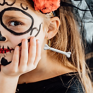 30pcs Plastic Bones Halloween Skeleton Costume Bones for Halloween Dress up Party Cosplay Ornaments Decoration Accessories