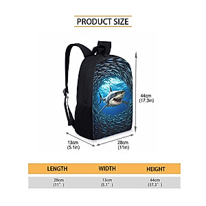 Showudesigns Dolphin Kids Rucksack Boys Children Girls Backpack Polyester School Bag Travel Daypack Kids Teens Gifts Underwater World Blue