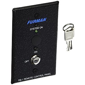 Furman RS-1 Remote System Control of Furman Power Sequencers, Keyswitch Panel, Maintained Contact On/Off Sequence