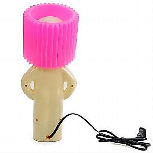 Little Naughty boy Desk lamp,A Little Shy Desk lamp, Bedside Night Light,Naughty boy Mr.P a Little Shy Man Creative lamp,Home Decoration Beautiful Gift (Rose red)