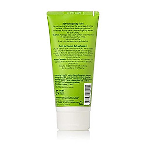 Weleda Refreshing Citrus Body Wash, 6.8 Fluid Ounce, Gentle Plant Rich Cleanser with Lemon Peel and Sesame Seed Oils