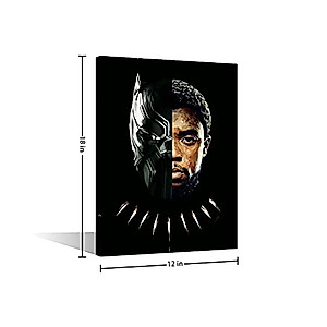 TUMOVO Wall Art Wall Decor for Bedroom Black and White Hero Bathroom Wall Art, Home Decor for Bedroom Canvas Wall Art, Single Panel Wall Art Decor Stretched and Framed Ready to Hang(12" Wx18 H)