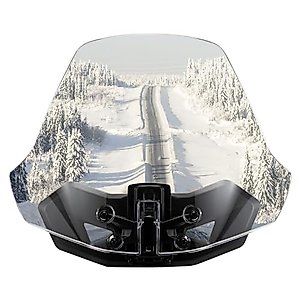 A & UTV PRO Adventure Wider Windshield for Can Am Ryker All Models Accessories, Upgrade XXL Adjustable Hard Coated Windscreen Wind Deflector, Replace OEM #219401032