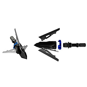 G5 Outdoors Deadmeat 100% Steel Expandable Standard Broadhead (3 Pack + Practice Tip) (Made in The USA)