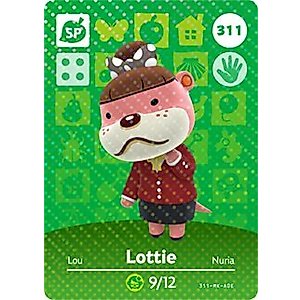 Lottie - Nintendo Animal Crossing Happy Home Designer Series 4 Amiibo Card - 311