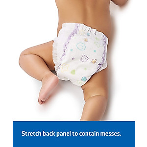 Medline Premium Disposable Baby Diapers, Absorbent & Ultra-Soft for Delicate Skin, Size 1 (8-14 lbs), 200 Count (8 Packs of 25)