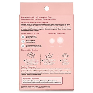 Rael Pimple Patches, Miracle Invisible Spot Cover - Hydrocolloid Acne Patch, Treatment for Breakouts, Absorbs Zits & Blemish, Korean Skin Care, 2 Sizes (48 Count)
