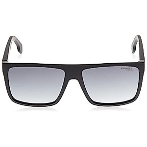 Carrera unisex adult Carrera 5039/S Sunglasses, Black/Dark Gray Gradient, 58mm 16mm US