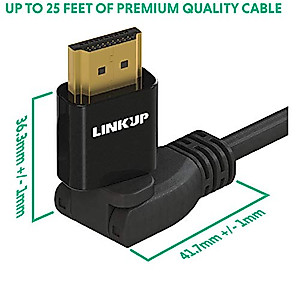 LINKUP - HDMI 4K Cable Ultra HD 360° Angle Swivel Digital Video Cord - Heavy Duty 28AWG - Extreme High Speed 18GB/s | 4096 x 2160 | Compatible with Apple Xbox PS4 PC Samsung TV - 6FT