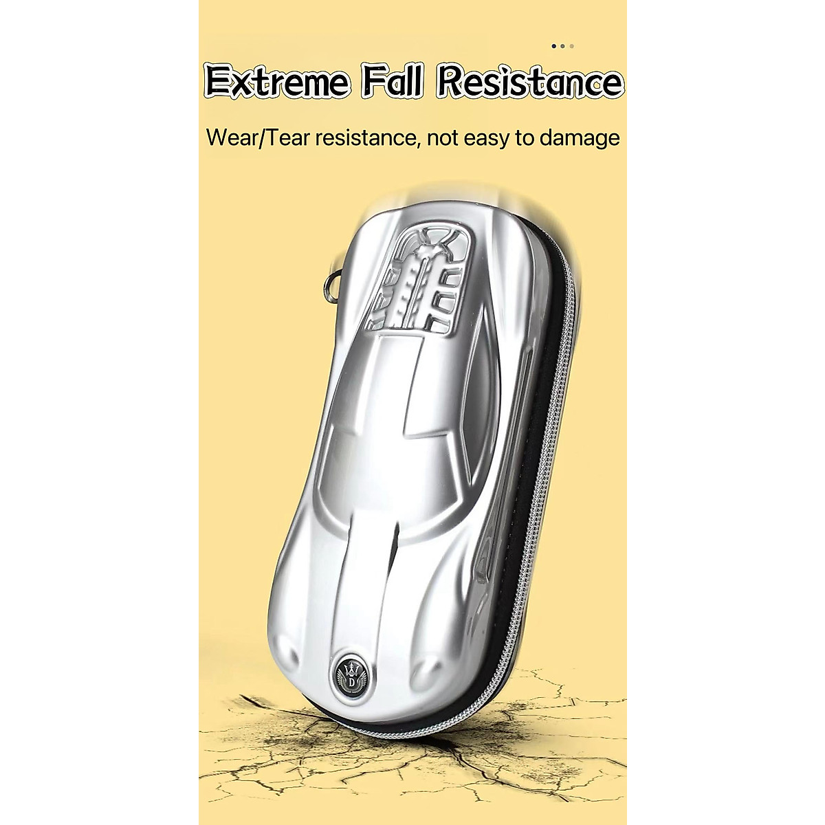 LZHIF Supercar Pencil Case Box Stocking Stuffers Large Capacity Organizer Cool Supercar Pen Bag Storage Box EVA Material Nice Gift (Black)