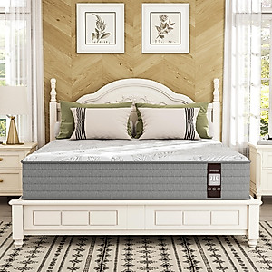 JYYA88BB Full Size Mattress 12 Inch, Full Size Memory Foam Mattress, Hybrid Full Mattress in a Box with Independent Spring/Handle Design/Medium Firm Mattress/Pressure Relief/CertiPUR-US Certified