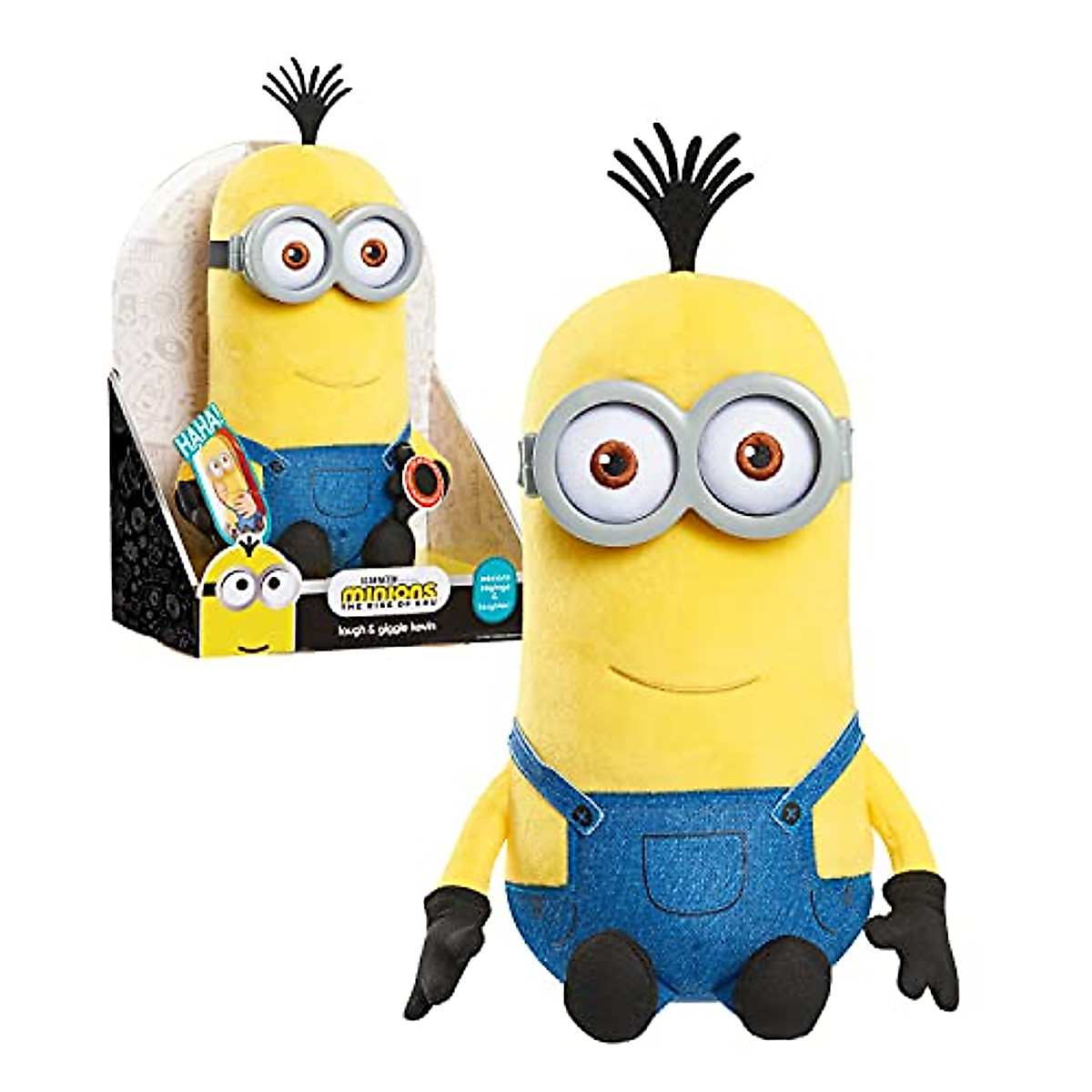 Just Play Illumination's Minions: The Rise of Gru Laugh & Giggle Kevin Plush, Kids Toys for Ages 3 Up