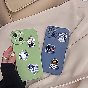 Zeta Phi Beta Sorority Paraphernalia Stickers 60pcs Fellowship Cociety Decals Aesthetic Waterproof Vinyl Pack Stickers for Water Bottle Laptop Cup Kids Adults Teens Girls Phone Skateboard DIY Party