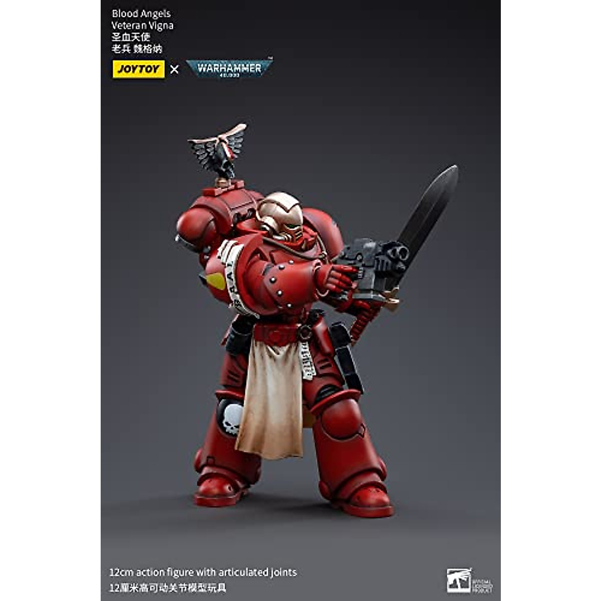 BLOOMAGE JOYTOY (BEIJING) TECH Warhammer 40k: Blood Angels Veteran Vigna 1:18 Scale Figure