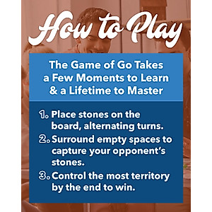 Go Game Set 12 Inch - Traditional Go Set with Pull-Out Storage Drawers, Portable Wood Veneer Goban, Strategy Board Games for Adults, Go Board Game by WE Games