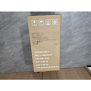 Sweetcrispy Office Computer Desk Chair, Ergonomic High-Back Mesh Rolling Work Swivel Chairs with Wheels, Comfortable Lumbar Support, Comfy Arms for Home, Bedroom, Study, Student, Grey