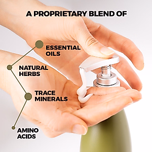 Perfect Hair Natural Shampoo and Conditioner - Paraben and Sulfate Free Infused with Jojoba, Coconut, Argan Oil and Biotin - Color Safe Formula Promotes Hair Growth - Includes Pump 13.5 ounce(1 Pack)